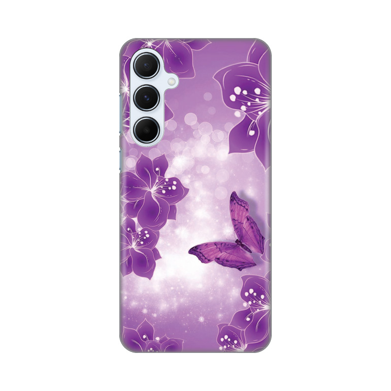 TORBICA SILIKONSKA PRINT ZA SAMSUNG A556B GALAXY A55 5G BUTTERFLY AND FLOWERS