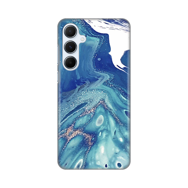 TORBICA SILIKONSKA PRINT ZA SAMSUNG A556B GALAXY A55 5G BLUE MARBLE