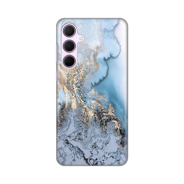 TORBICA SILIKONSKA PRINT ZA SAMSUNG A356B GALAXY A35 5G BLUE GOLD MARBLE
