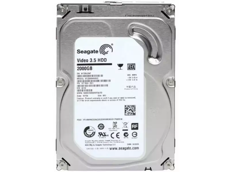 SEAGATE HDD 3.5”2TB ST2000VM003 5900RPM VIDEO DVR NCQ 24×7 64MB SATA3 REFURBISHED