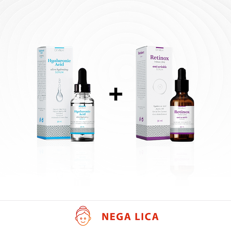 Hyaluronic Acid Serum + Retinox serum, 30 ml + 30 ml