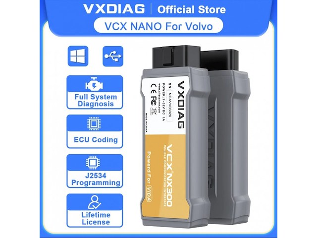 VXDIAG VCX NANO NX300 Volvo 2014D OBD2 Dice Coding