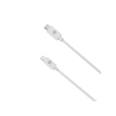 CELLY USB - Lightning -Type C kabl u beloj boji