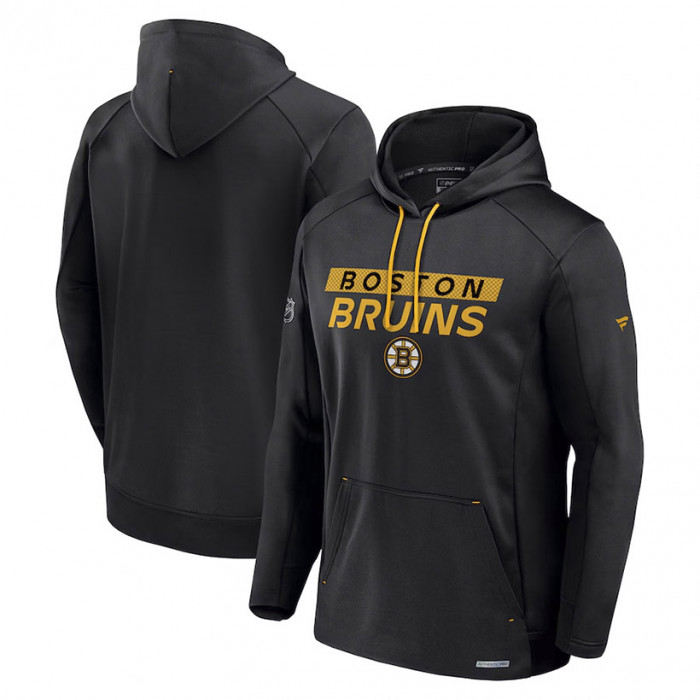 Boston Bruins Authentic Pro Rink Poly Fleece duks sa kapuljačom