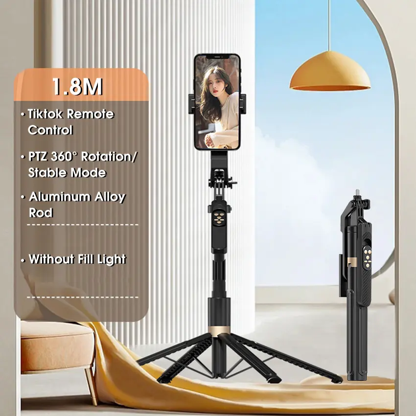 Selfie stick A15 + tripod crni