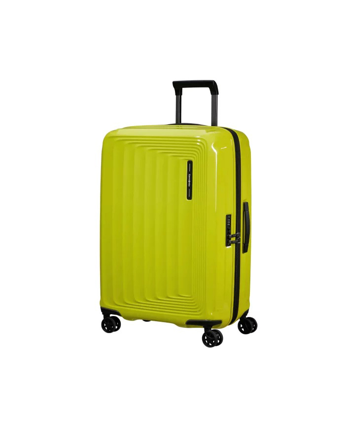 KOFER NUON-SPINNER 69/25 EXP METALLIC LIME TROLLEY Samsonite