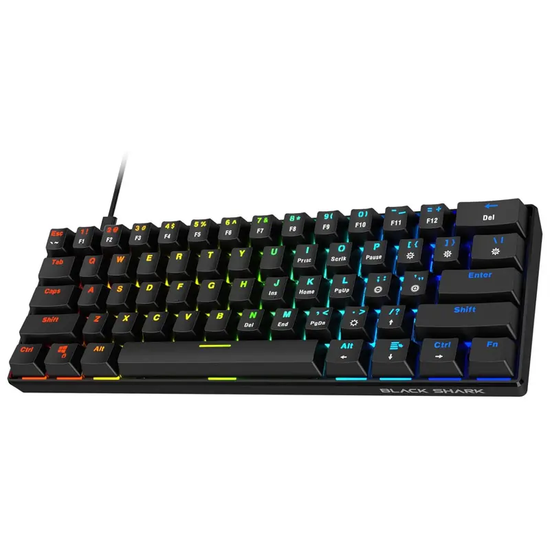 BlackShark Mehanička tastatura K4, Plavi prekidači, Crna