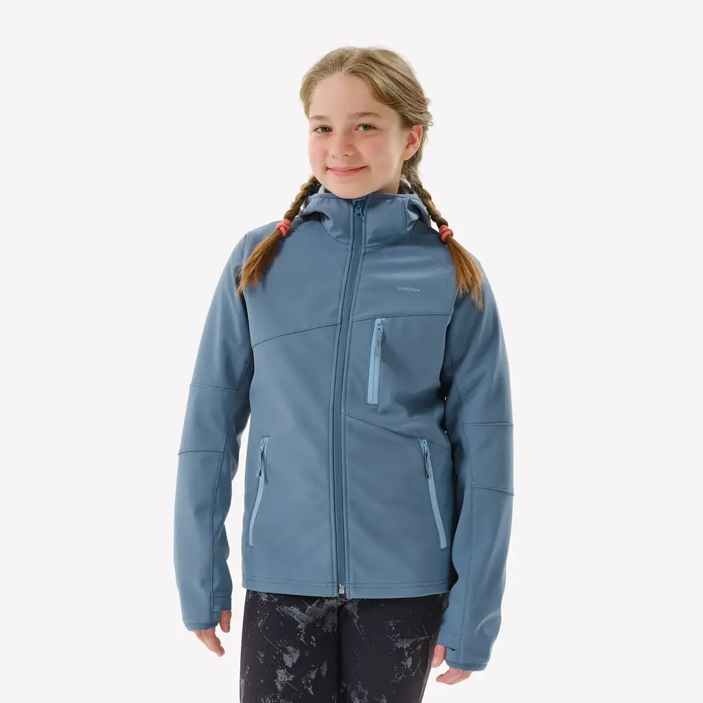 Jakna za planinarenje MH900 TW softshell dečja (7-15 godina)