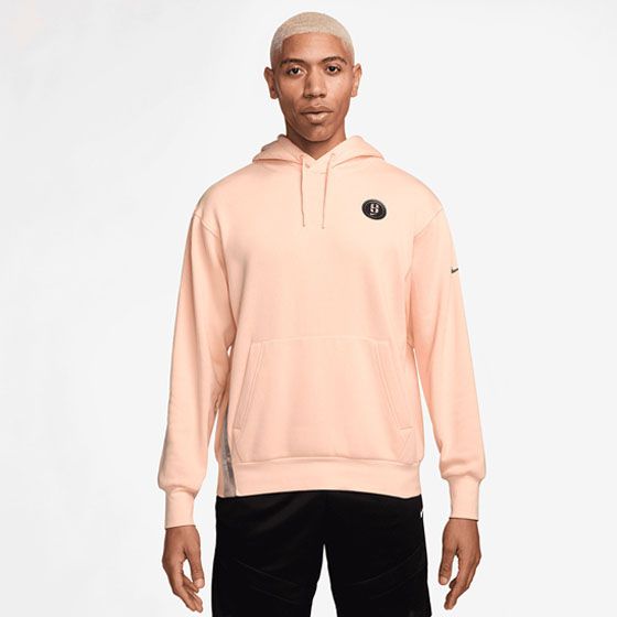 SABRINA FLEECE BASKETBALL HOODIE 'WASHED CORAL'