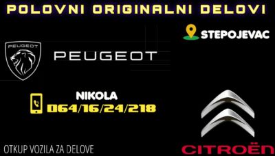 Originalni polovni delovi za Peugeot i C