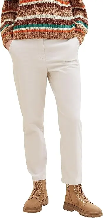 Tom Tailor 1039904 Ženske pantalone, Svetlosive