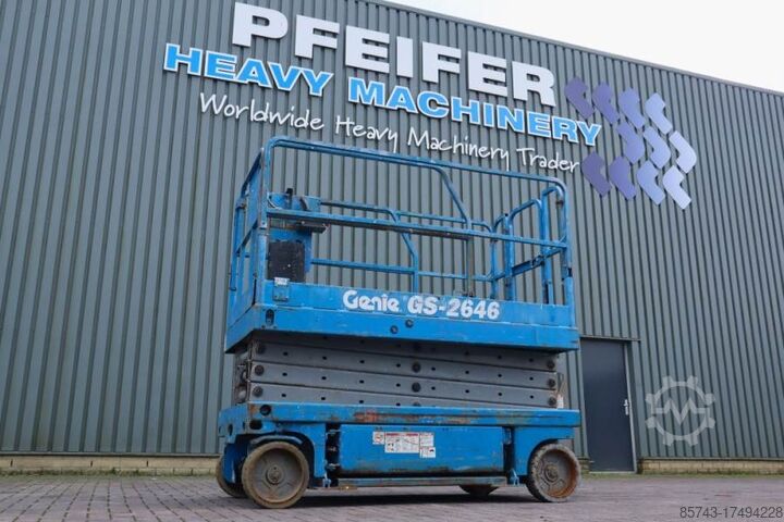 Podizanje makaza
Genie GS2646 Electric, Working Height 9.80m, Capacity 45