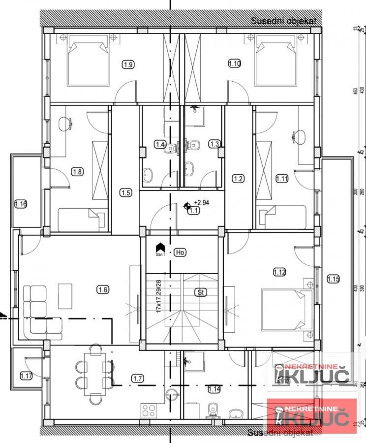 VETERNIK, 140m2, Petosoban, Novogradnja