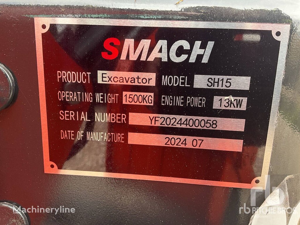 Prodaje se Smach SH15 (Unused) mini bager na aukciji