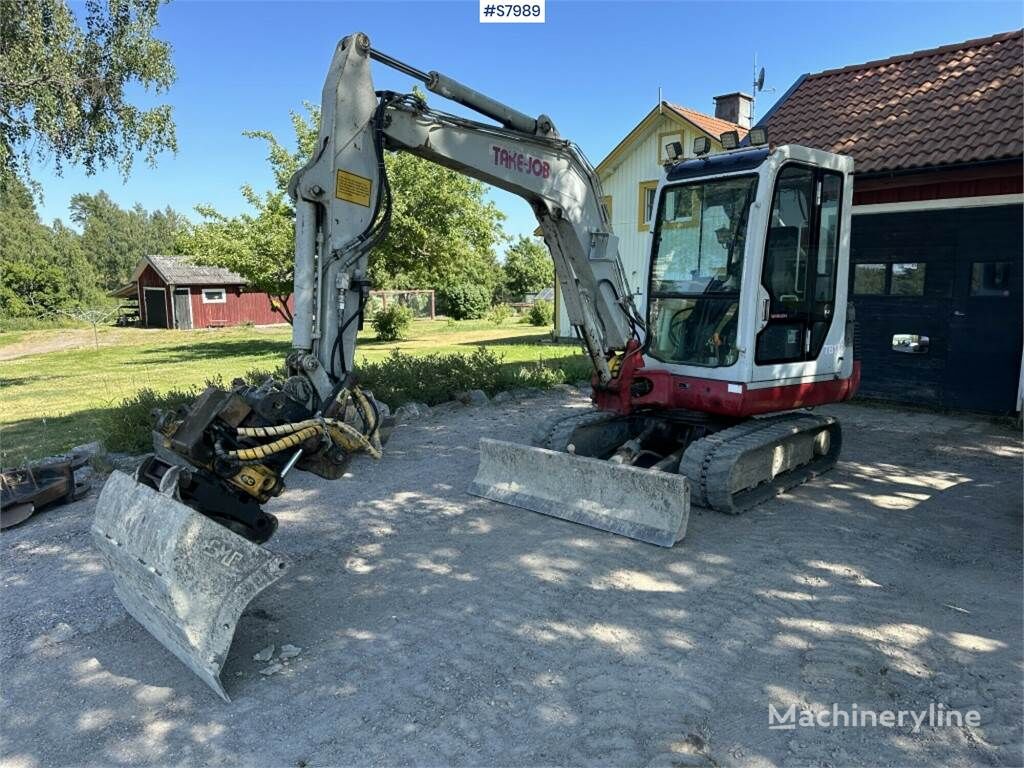 Take-Job TB135 Mini excavator with Engcon tiltrotator and g bager guseničar