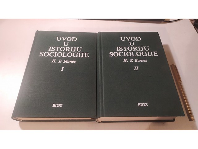 UVOD U ISTORIJU SOCIOLOGIJE 1 - 2 H E Barnes