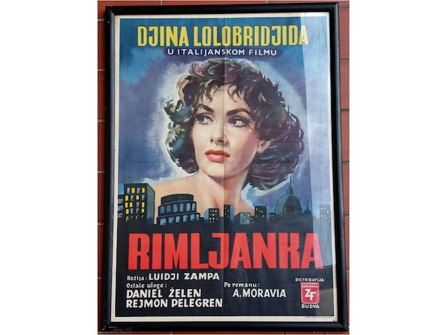 Rimljanka - Đina Lolobriđida filmski plakat 1954