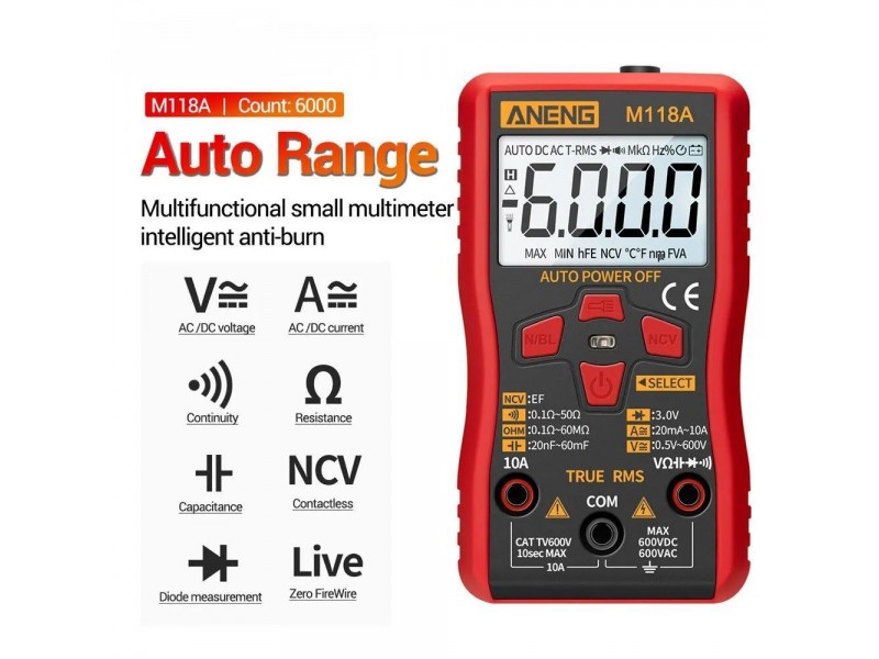 Pametni digitalni True RMS Autorange multimetar