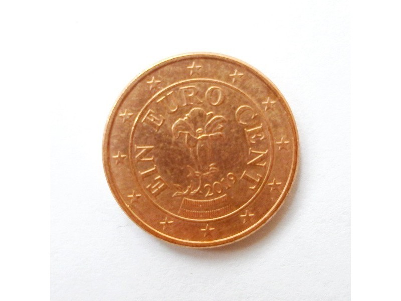 Austrija 1 euro cent 2019