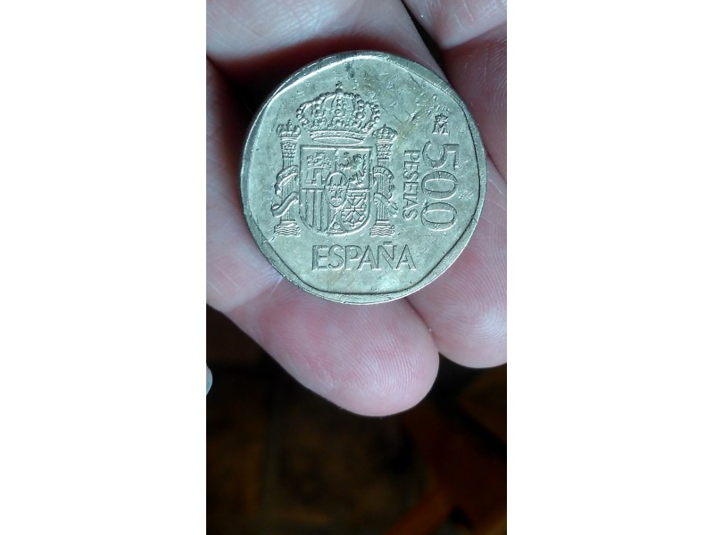 KO 492 - Španija - 500 pesos 1987 - VF / F -