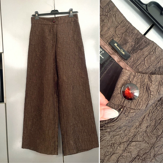 Massimo Dutti  Siroke pantalone dubokog struka