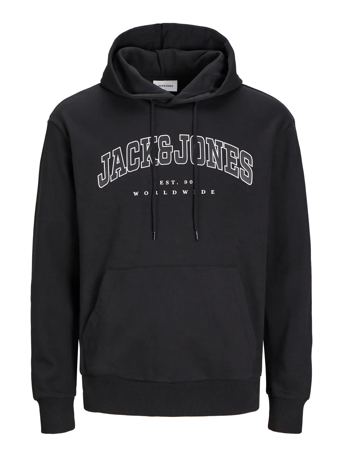 JACK & JONES Muški duks 12256521, Crni