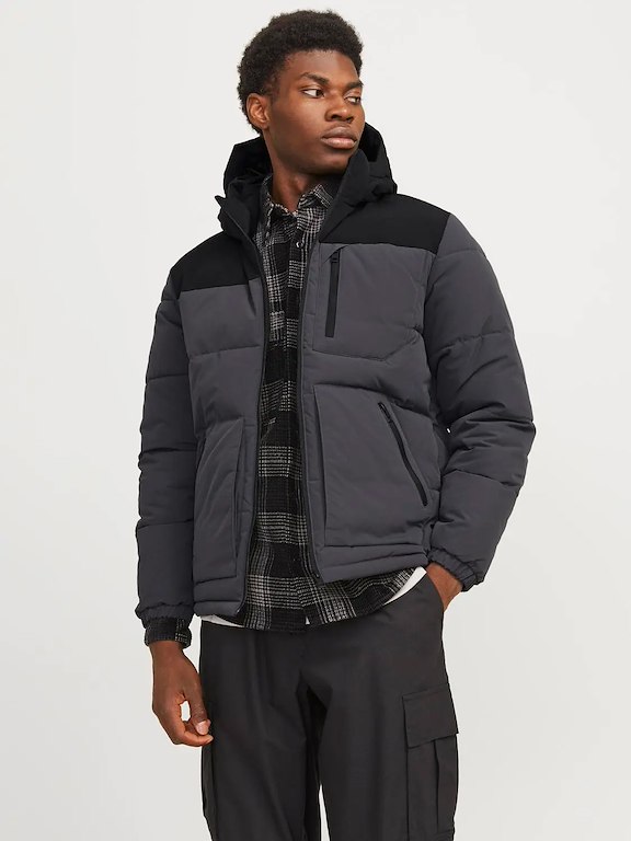 JACK & JONES Muška jakna 12258416, Puffer, Siva