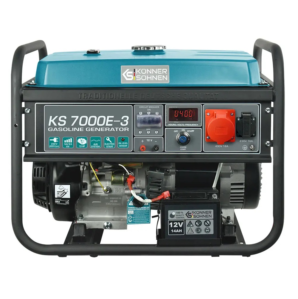 Könner & Söhnen benzinski agregat 5,5kW / 400V/230V