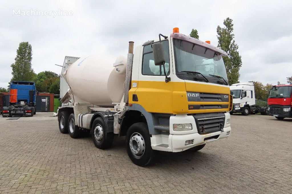 DAF CF 430 8x4, full spring ! kamion s mešalicom za beton