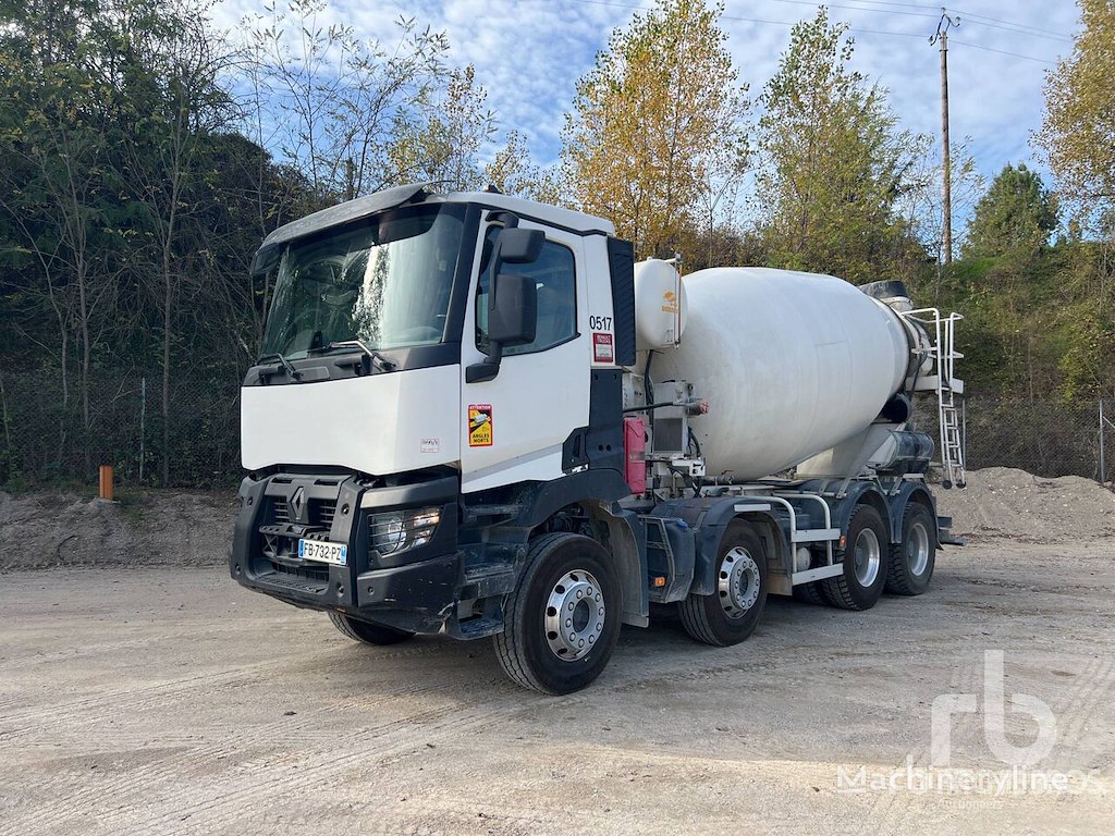 Prodaje se Renault C460 8x4 kamion s mešalicom za beton na aukciji