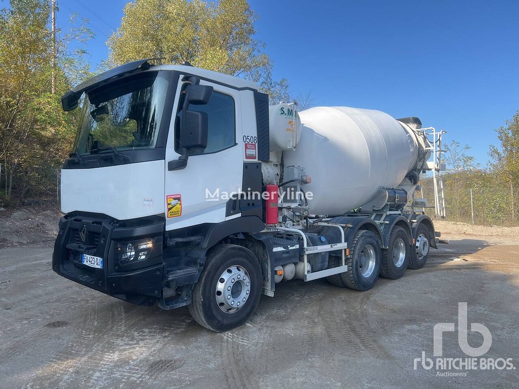 Prodaje se Renault C430 8x4 kamion s mešalicom za beton na aukciji