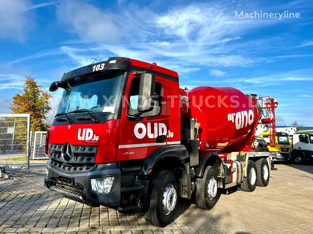 Stetter na šasiji Mercedes-Benz Arocs 4146 kamion s mešalicom za beton