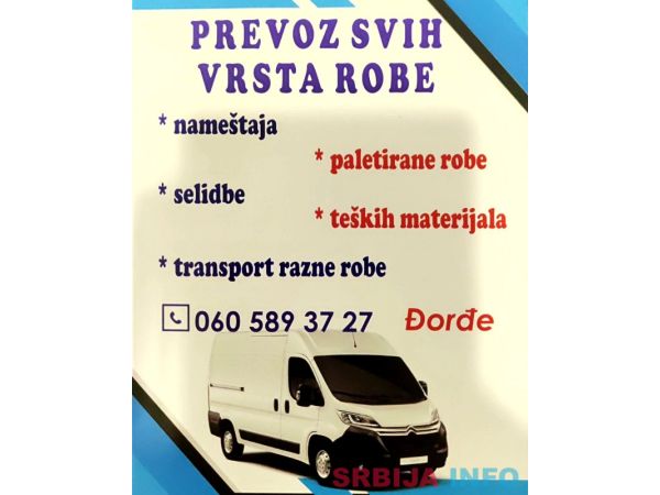 Prevoz svih vrsta robe