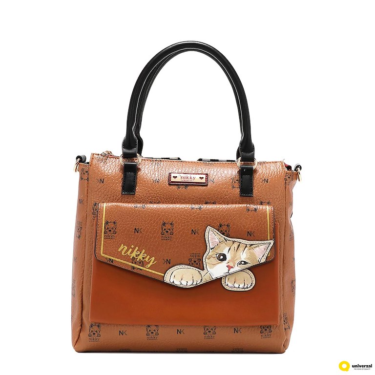 TORBA NIKKY NK12818 NIKKY FINDS MEOW BROWN FW2024