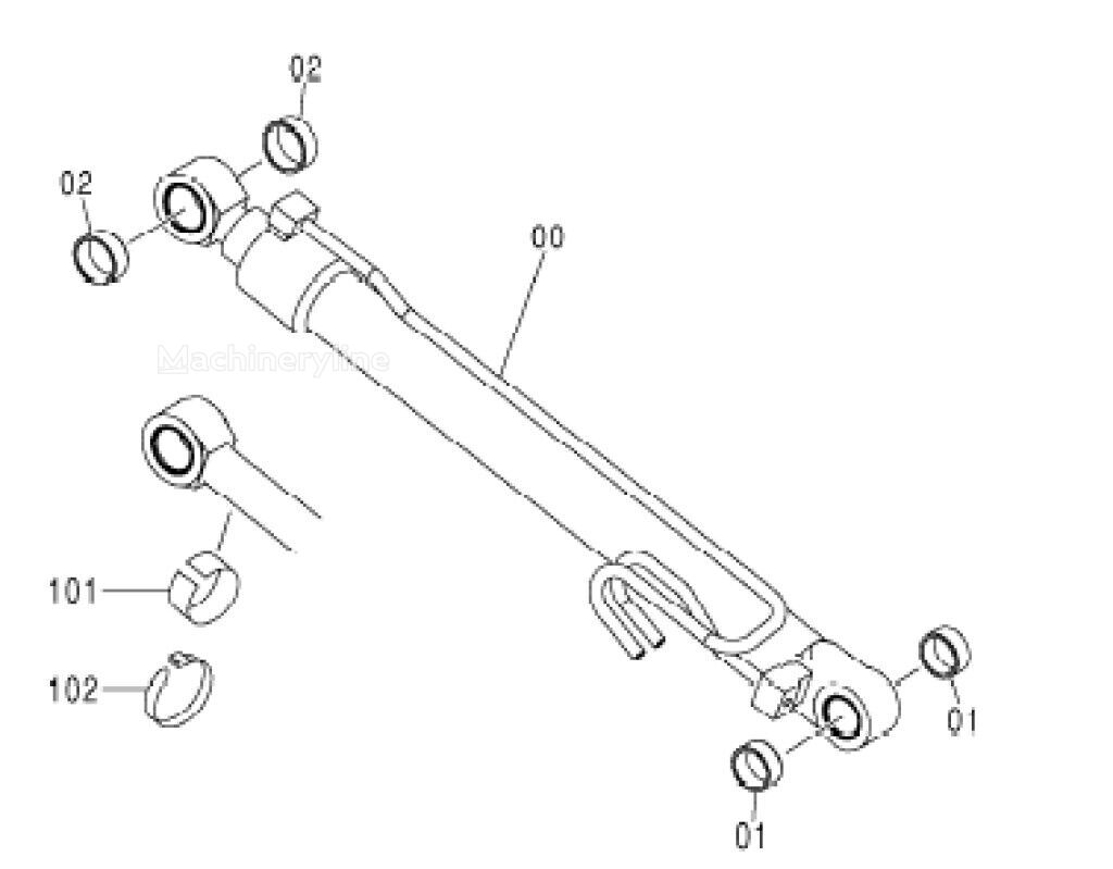 Hitachi 9175423 9175423 hidraulični cilindar za Hitachi ZX200 ZX210-3G ZX225US ZX240 bagera