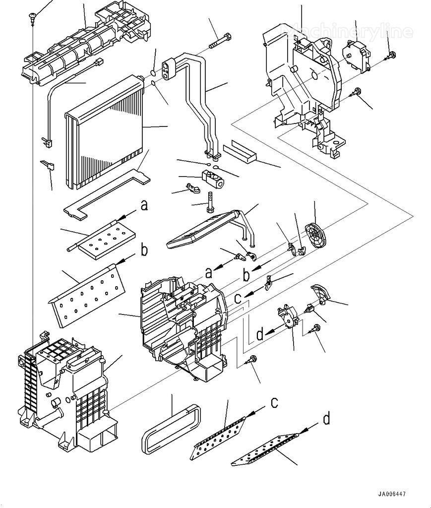 Komatsu ND447610-0630 radijator klima uređaja za Komatsu PC210-10, PC490-10, PC360-10, ... bagera