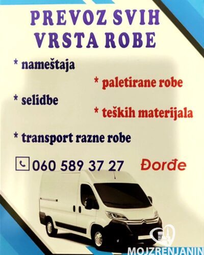 Prevoz svih vrsta robe