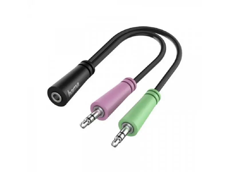 Audio adapter 2x3-pin 3.5mm (m)na 4-pin 3.5mm (z)