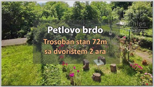 Petlovo brdo - trosoban sa dvorištem