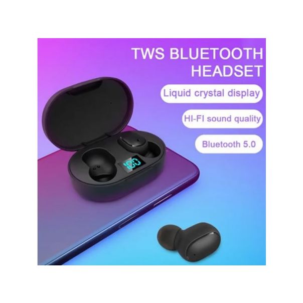 AIRPODS Bluetooth slušalice 3G E6S, crna