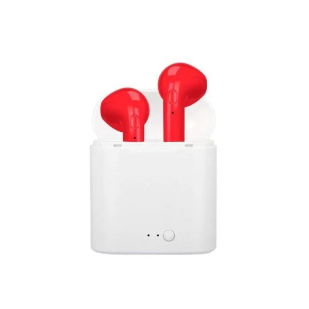 TWS Bluetooth slušalice Airpods i7s, crvena