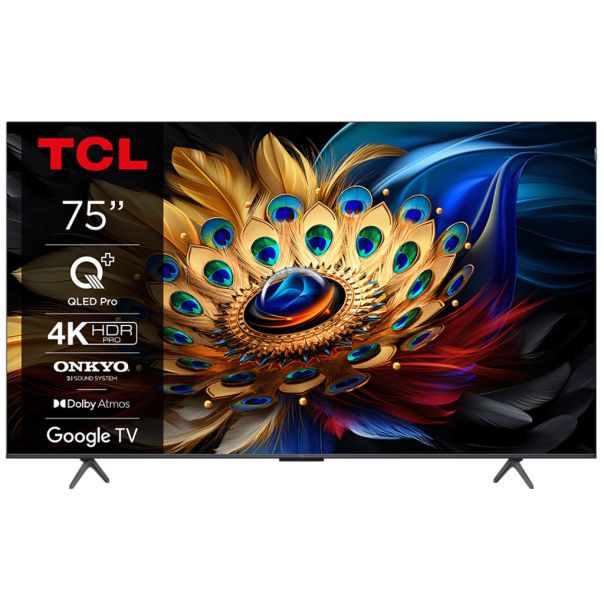 TCL Televizor 75C655, Ultra HD, Google TV Smart