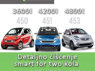 Detaljno čišćenje smart for two kola 3600 rsd – 4200 rsd – 4800 rsd