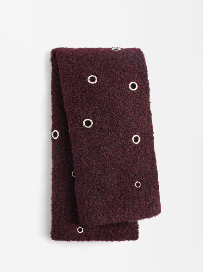 Scarf With Wool And Studs