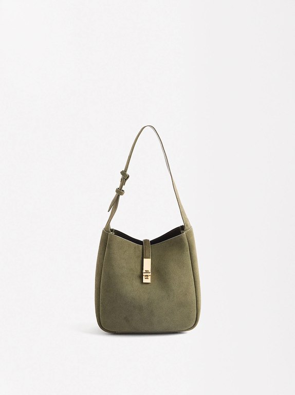 SHOULDER BAG IN SUEDE LEATHER