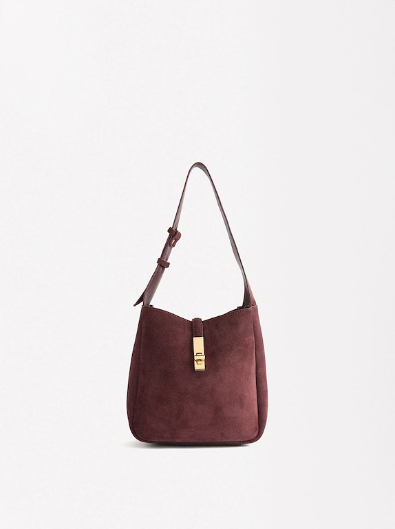 SHOULDER BAG IN SUEDE LEATHER