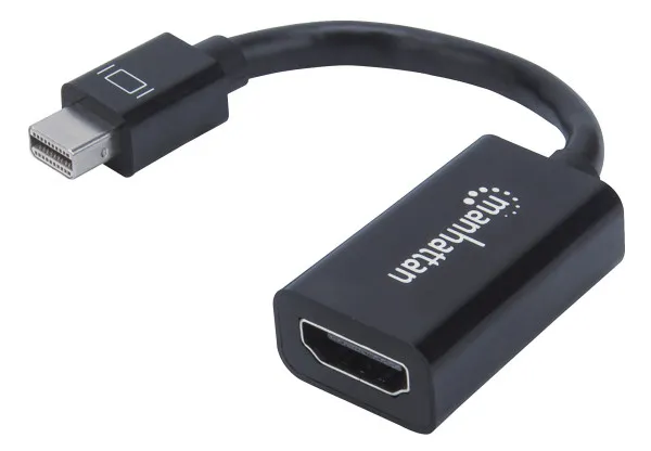 Adapter Manhattan 151528 Mini DisplayPort/M - HDMI 1080p Crni