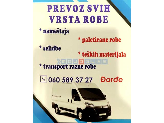 Prevoz svih vrsta robe