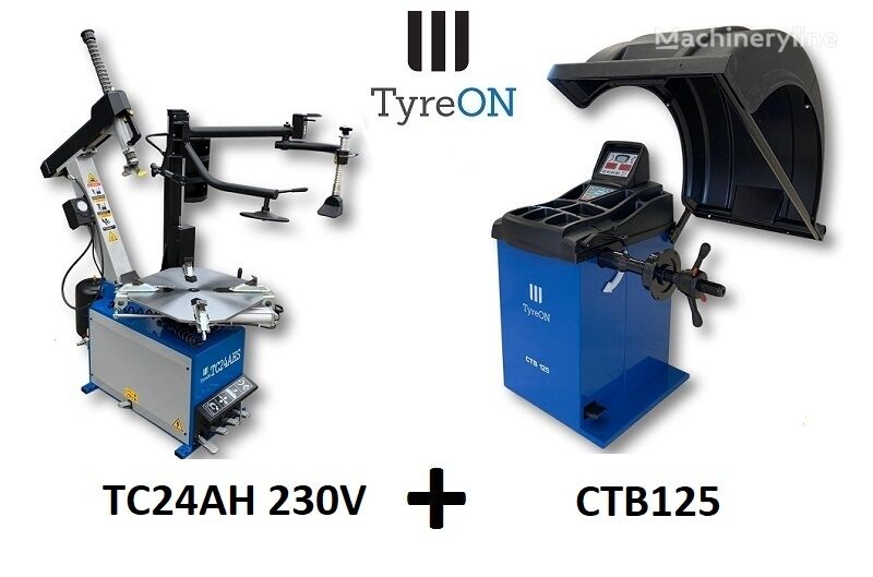 Novi TyreON ► 24 Inch car tyre changer with airbooster 230V + car wheel bala demonterka