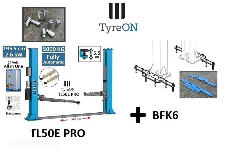 Nova TyreON ► 2 columns car lift 5T + base reinforcement kit dvostubna dizalica